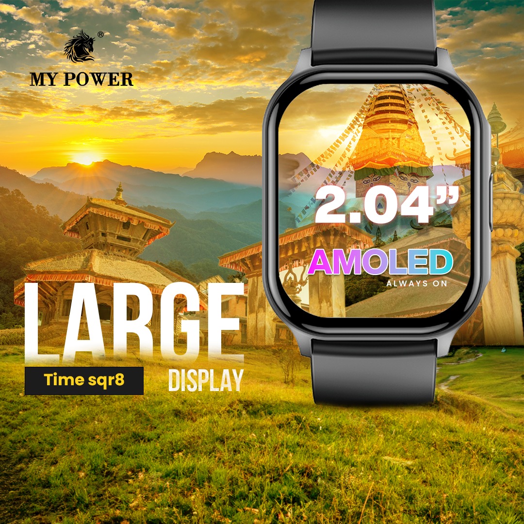 MyPower 2.04" Amoled Display Smartwatch TimeSqr8| Square shape ...