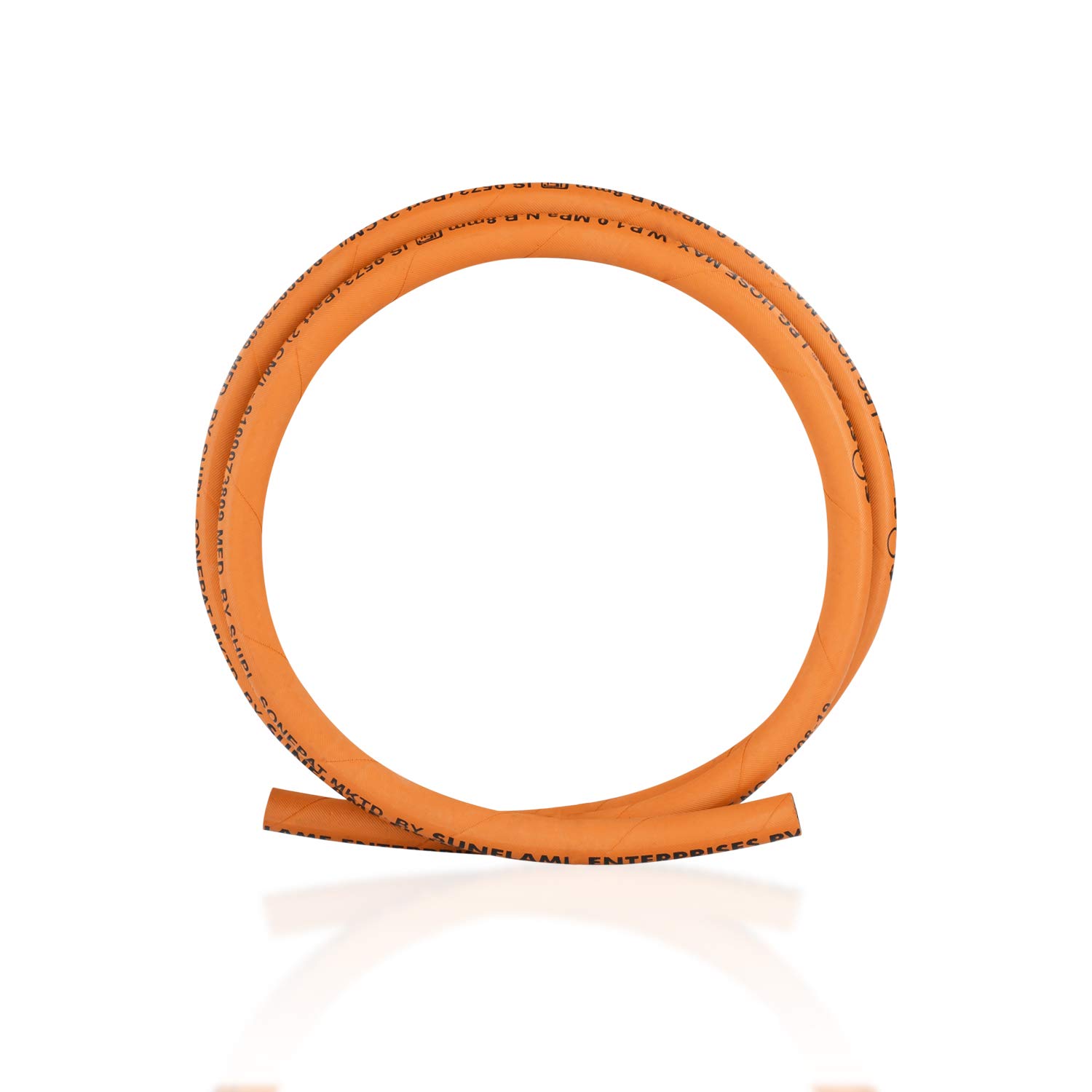 LPG Rubber Hose Pipe ISI Certified Steel Wire Reinforced 1.5-meter long ...