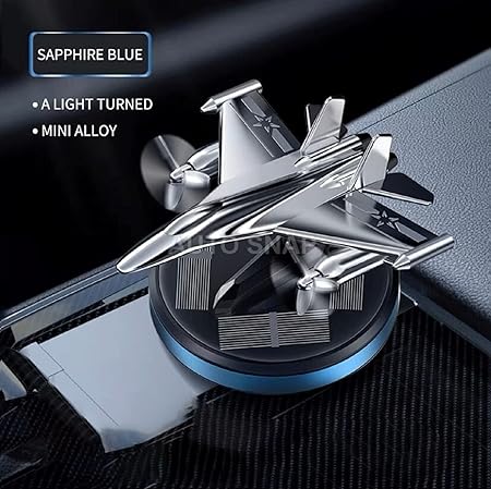Car Air Freshener Fighter Aeroplane Perfume Solar Power Plane Diffuser ...