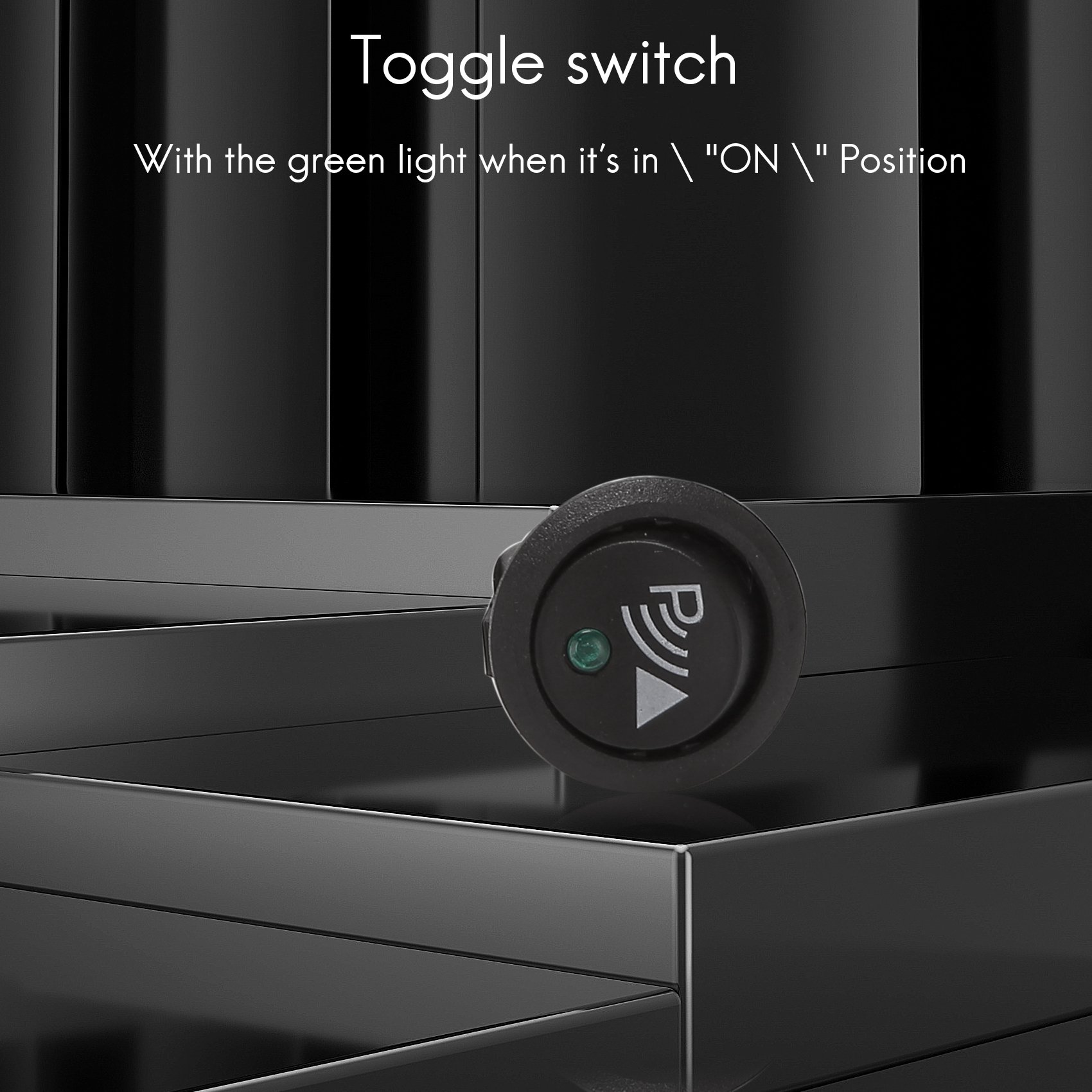 Round 3 Pin Rocker / Parking Off Switch Front Rear Walking Sensor ...