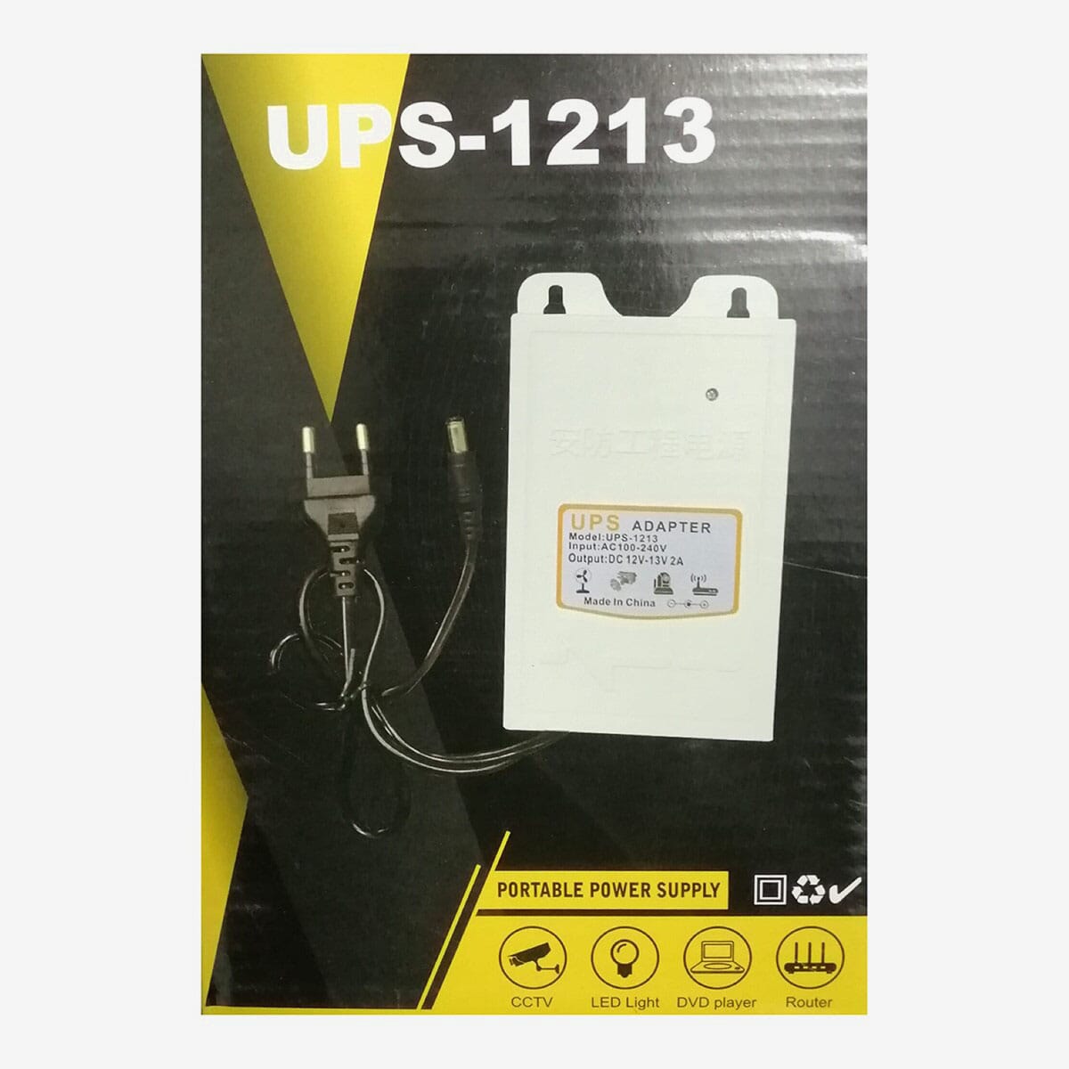 Router UPS DC12 6V-2A Router UPS Upto 5 Hours Power Backup for Wi-Fi ...