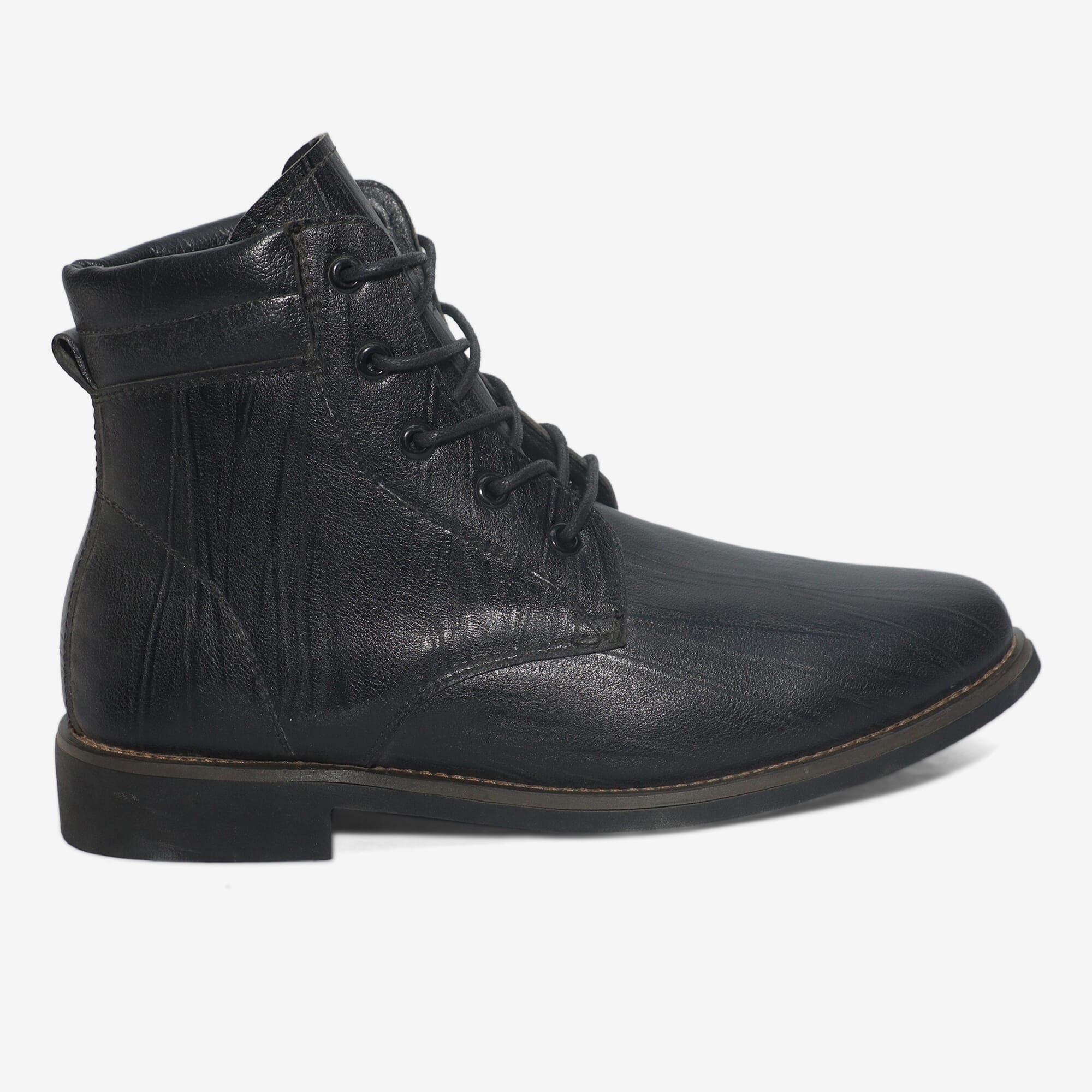 Black Leather Ankle Boot For Men | Daraz.com.np