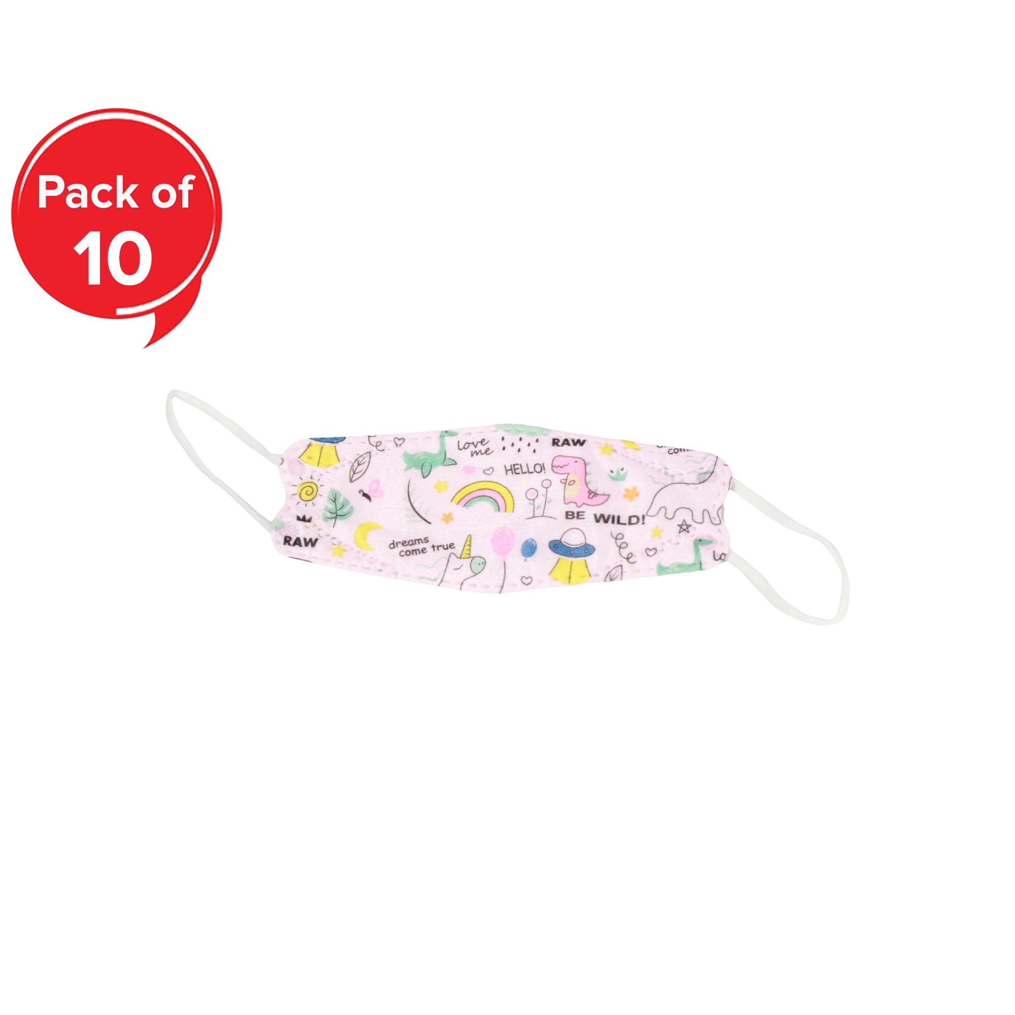 KF94 Kids Printed Mask | Pack Of 10 | | Daraz.com.np