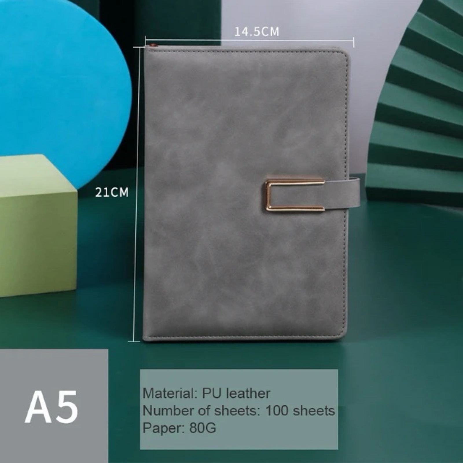 A5 Metal Buckle Planner Soft Diary 200 Pages Retro Planner Office Work ...