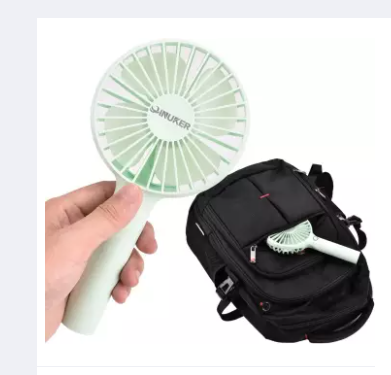 Mini Handheld Portable Fan With Mobile Holder, Rechargeable Battery ...
