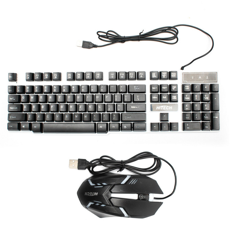 HiTech HT200 Black Gaming Keyboard and Mouse Combo | Daraz.com.np