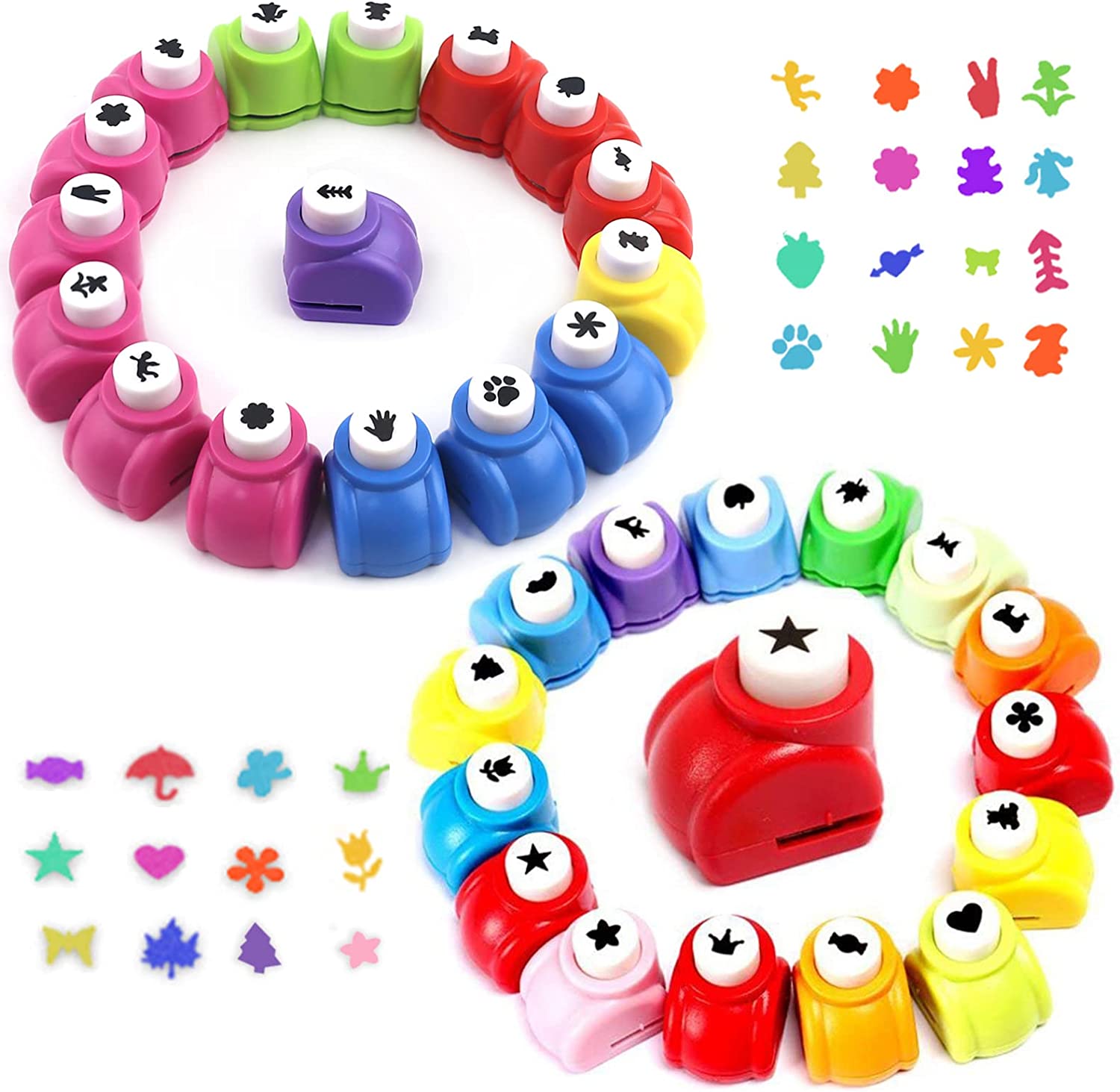 Pack of 2 Punch Craft Set Animal and Creative Shapes / Shape Paper ...