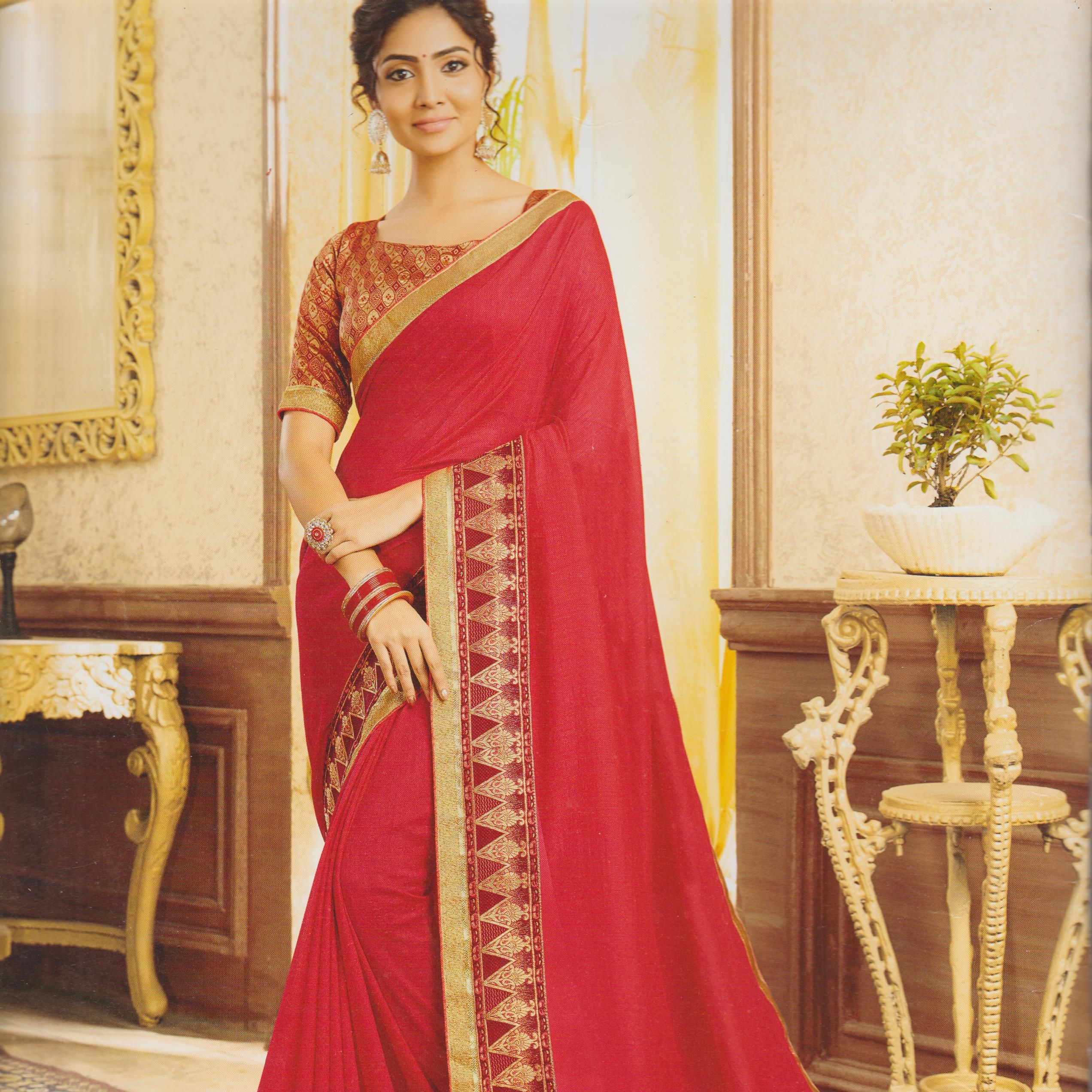 Glam Border Work Saree | Daraz.com.np