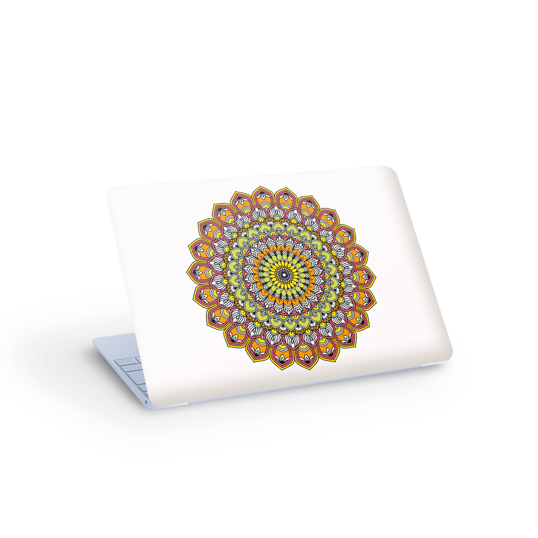 Laptop Back Sticker For Up to 15.6inch Laptop (Mandala 14) | Daraz.com.np