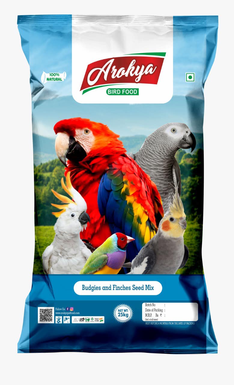Arokya African, Budgies, Love Birds And Finches Seed Mix - 1000GM ...
