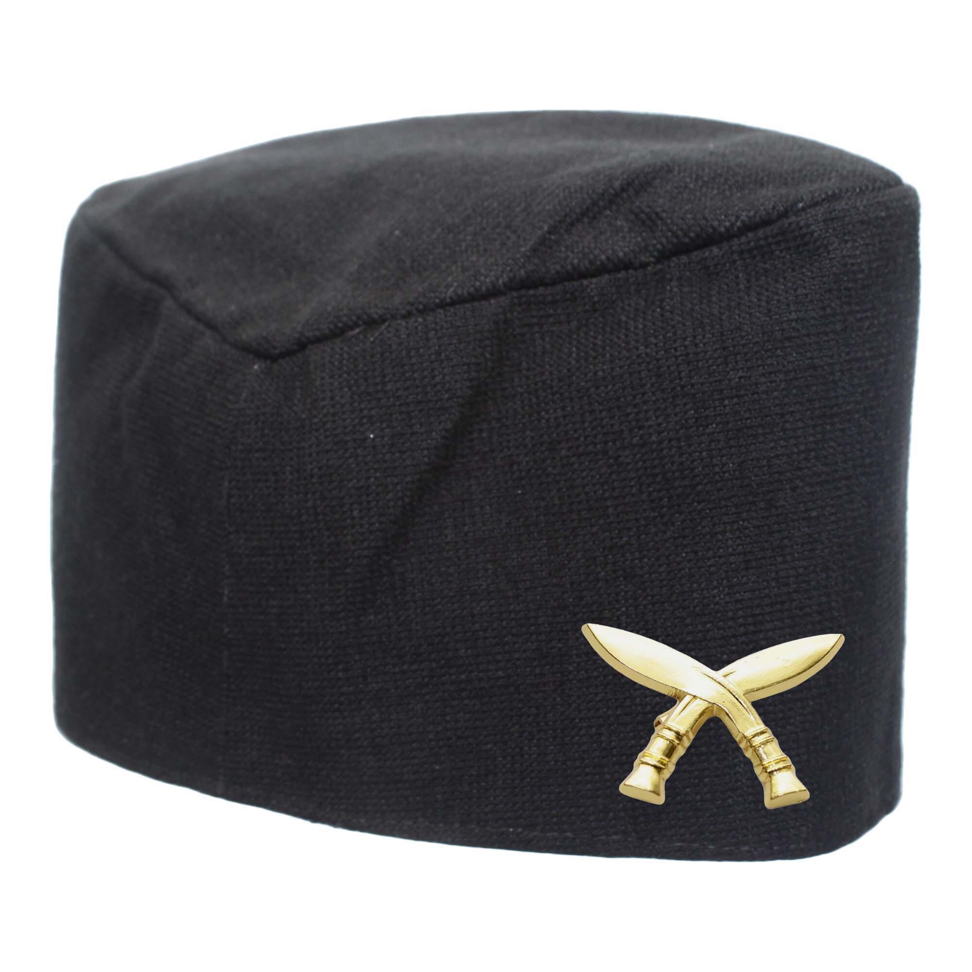 Black Dhaka Topi 21 Inch With Badge For Men | Daraz.com.np