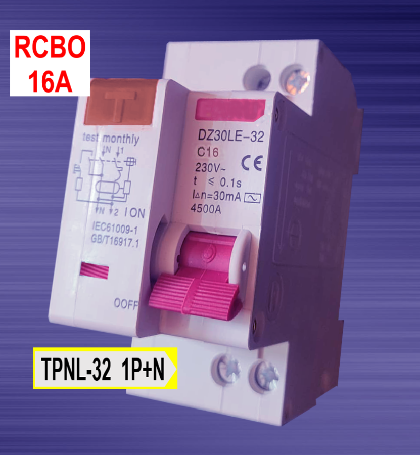 Residual Current Circuit Breaker (RCBO) Current & Residual Current ...