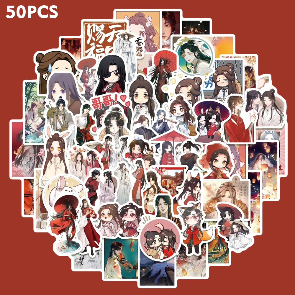 Artsy Home 25/50Pcs Anime Heaven Official's Blessing Stickers for ...
