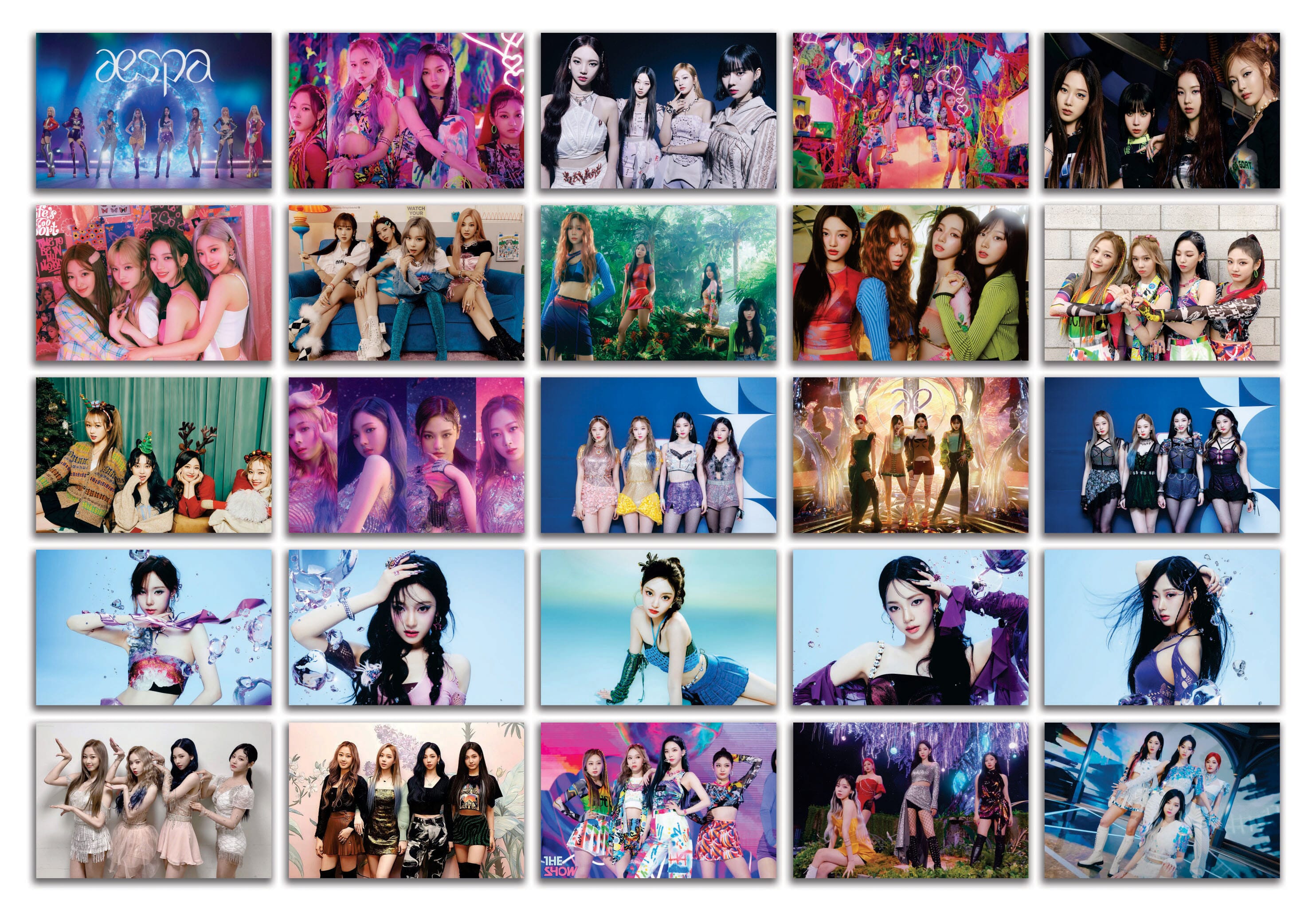 KYVOR Aespa Kpop Collectible Lomocard Pack of 25pcs | Daraz.com.np