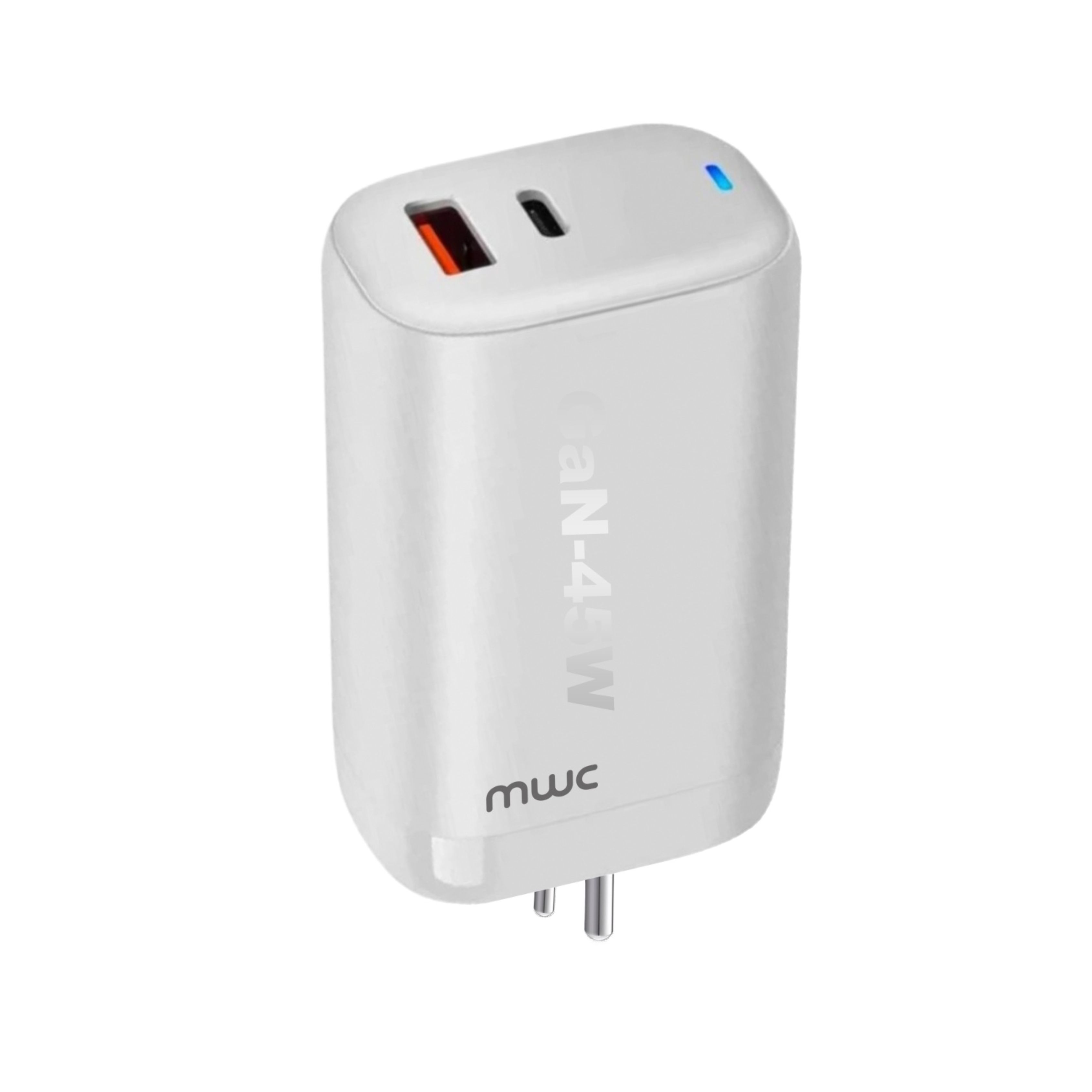 MWC 45W Dual Port (A+C) GaN Charging Adapter | MUCA45W | Compatible with All Brands | USB-A ...