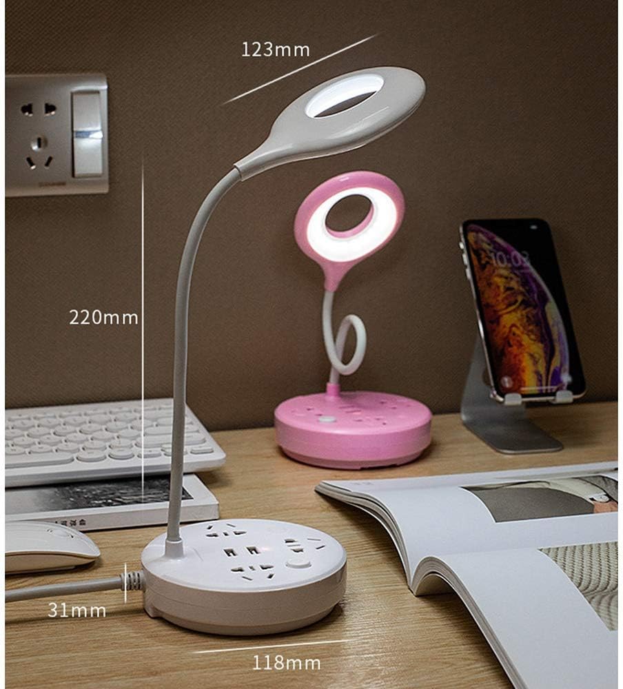 3 in 1 LED Desk Lamp Socket with Usb Hole Universal Plug Hole 2500W ...