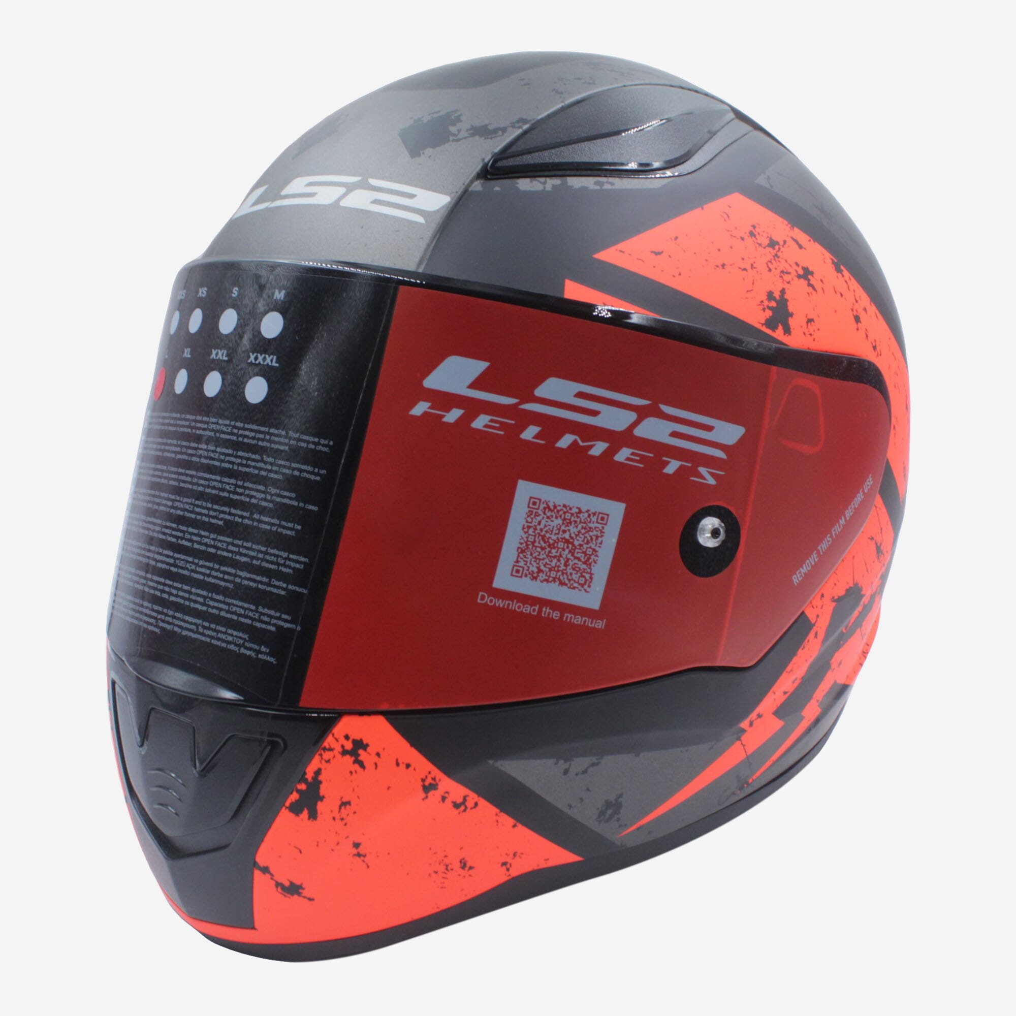 LS2 Black/Orange Matt Finish Rapid Full Face Helmet | Daraz.com.np