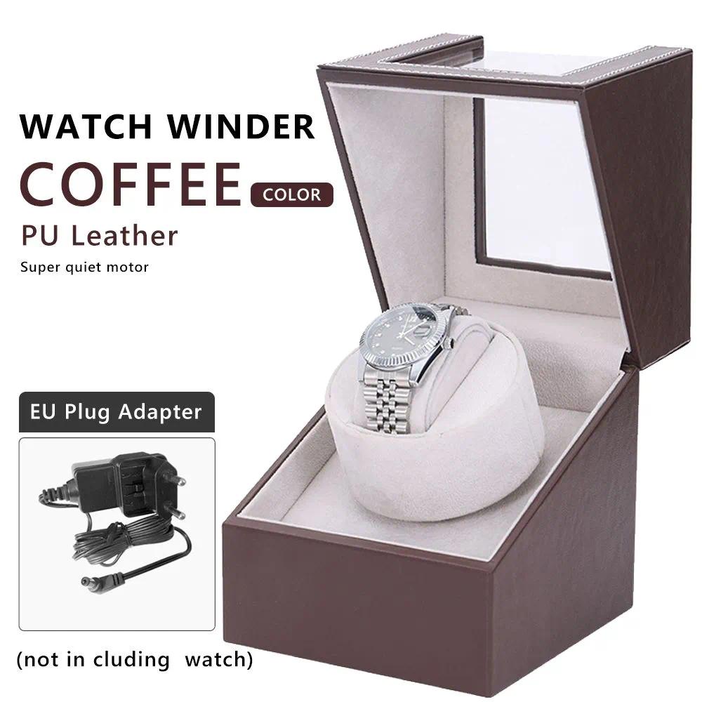 Automatic rotating wooden watch box suitable for mechanical watches ...