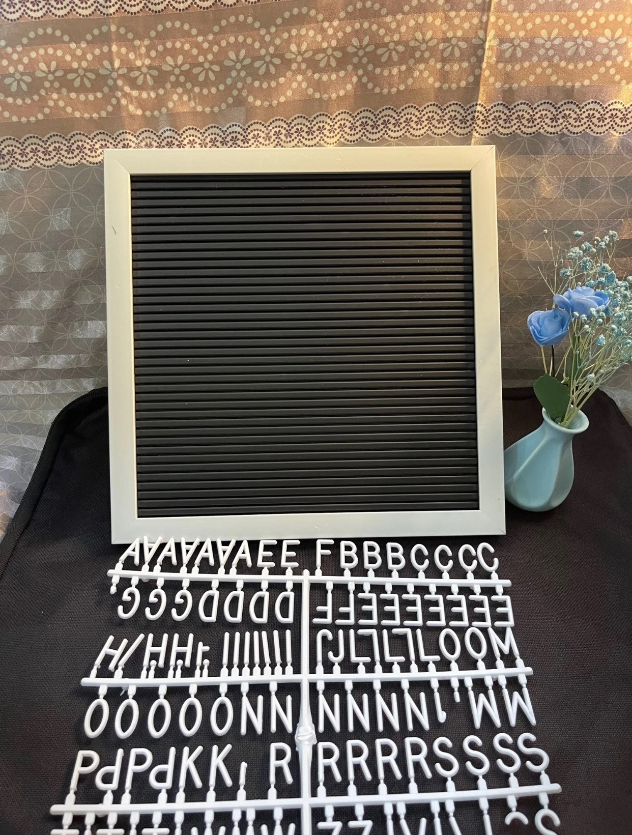 Felt Wooden Letter Board with 188 White Letters – Perfect for Event ...