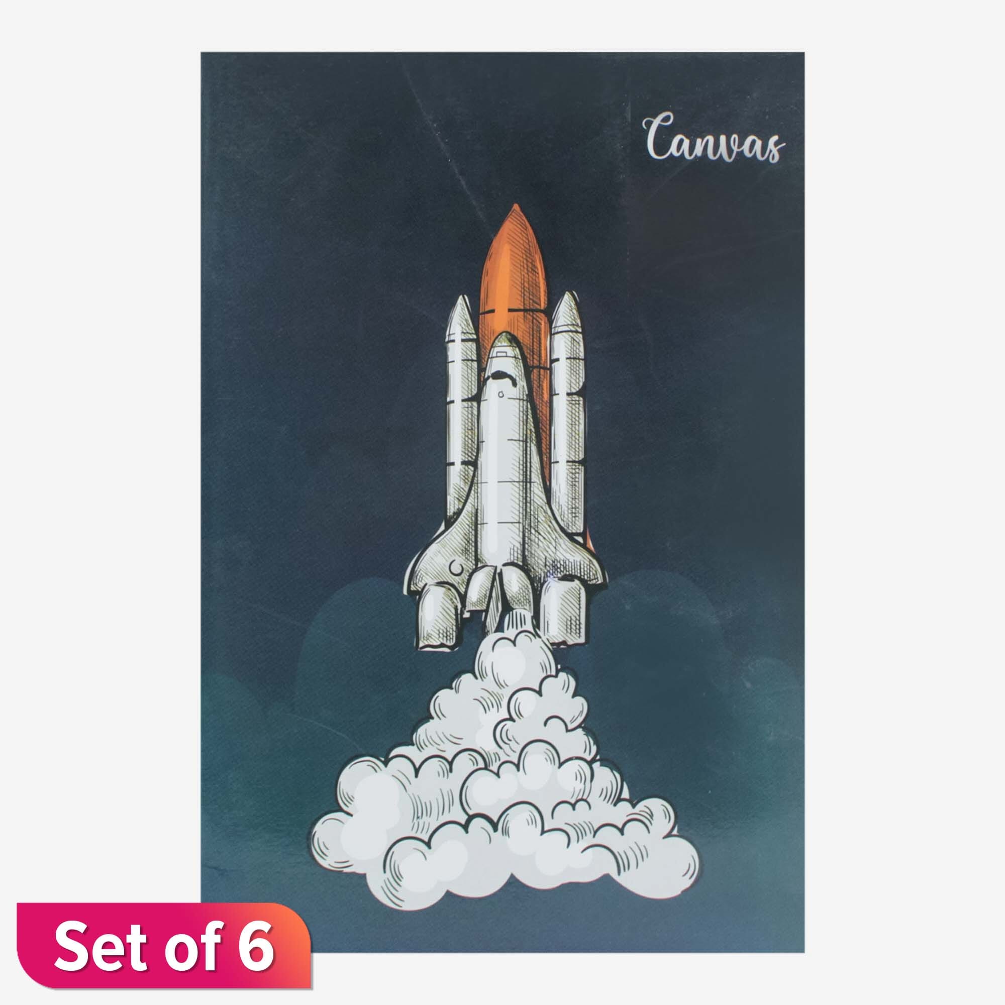 Canvas A4 Size Long Notebook Set Of 7 (Piece) | Daraz.com.np