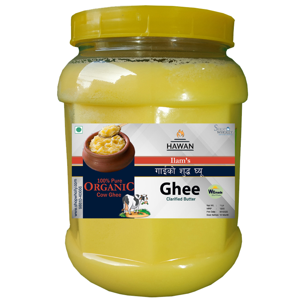 SHOP WHOLLY Pure Cow Ghee (Illam Ghee) - 1L (1000 ML) | Daraz.com.np