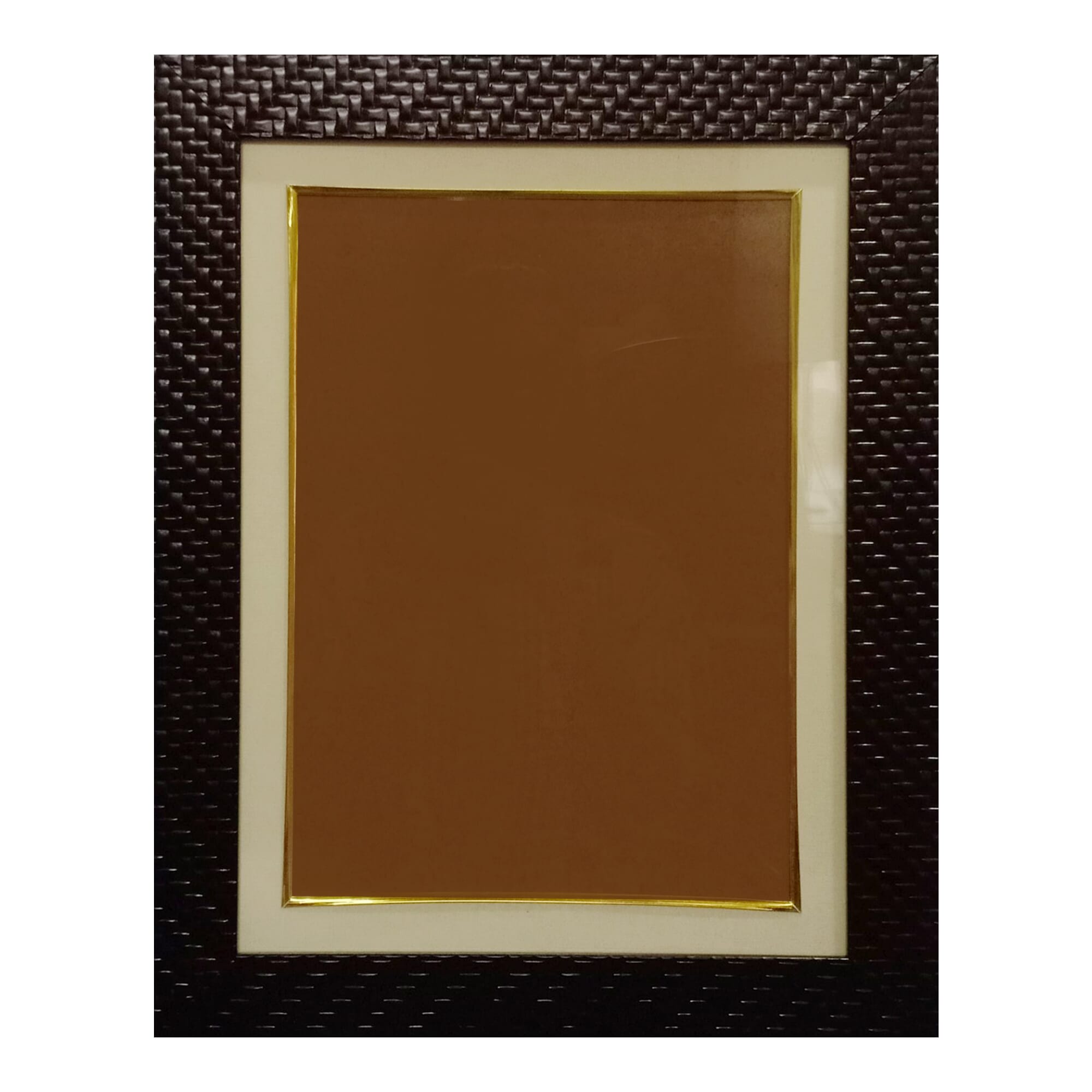 Chocolate Brown Colour Pattern Border Design Photo Frame9X12Inch ...