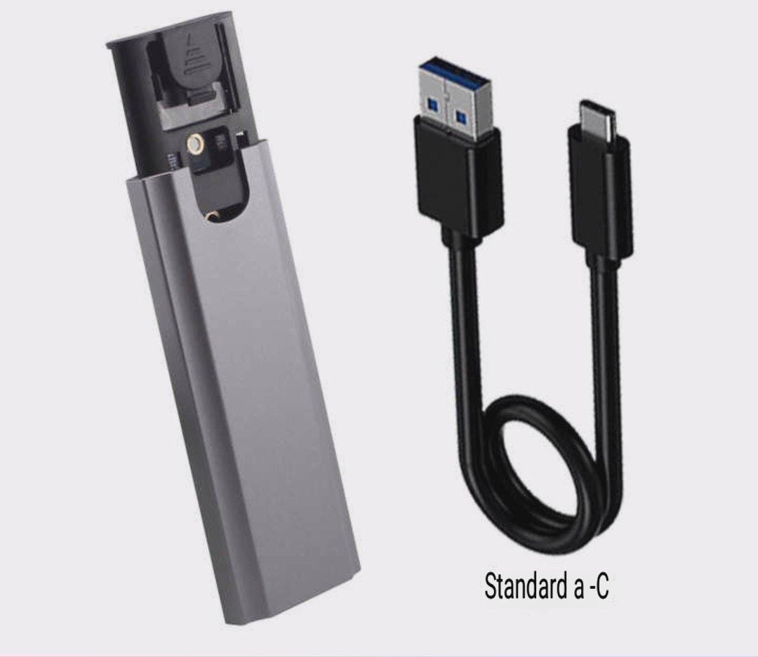Portable M.2 NVME/NGFF Ssd Enclosure M.2 Ssd to Type-c Usb 3.1 Nvme SSD ...