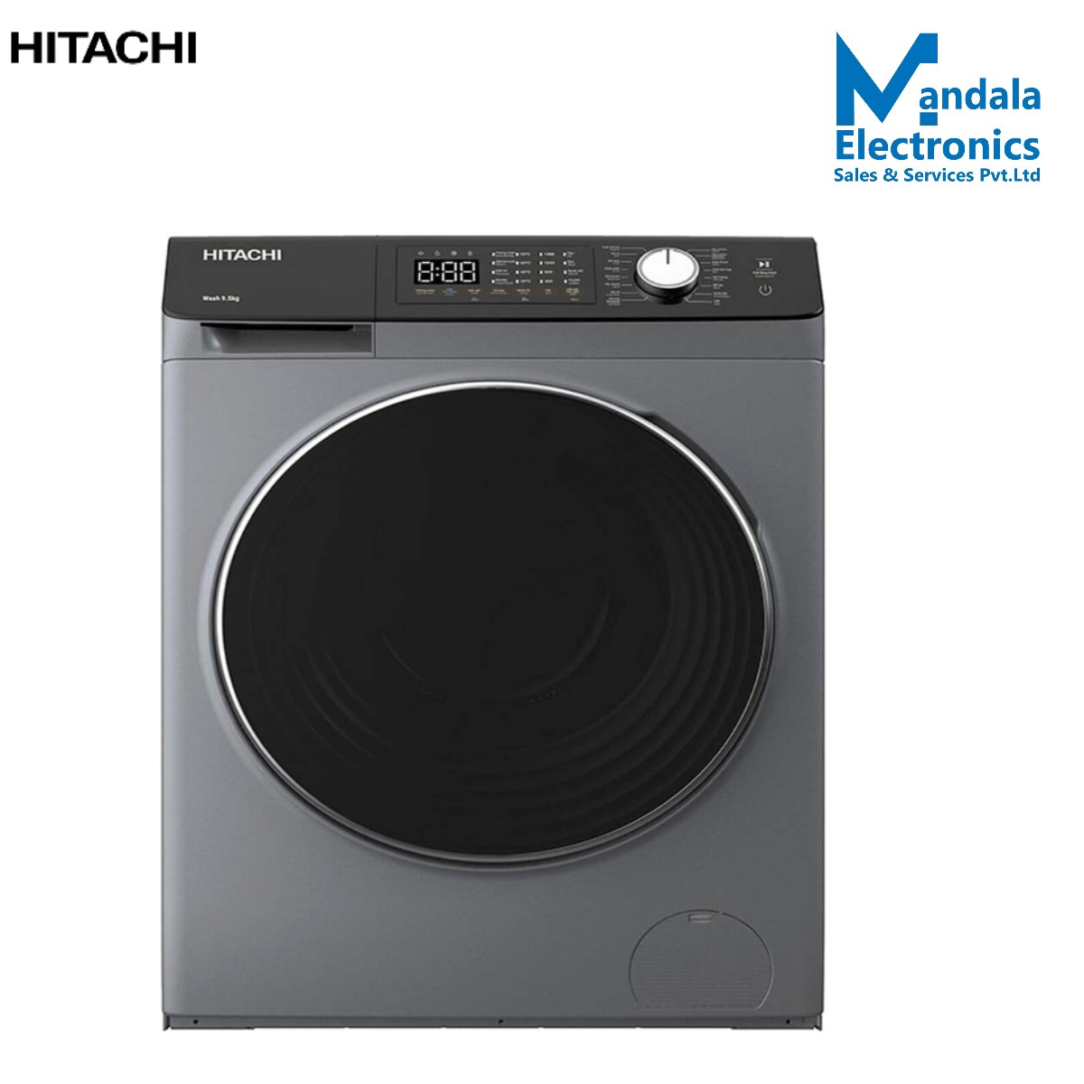HITACHI 9 KG Front Load Fully Automatic Washing Machine BD-904HVOS ...