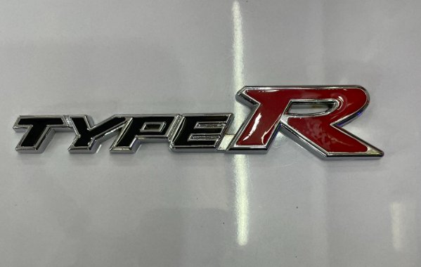 Chrome Metal Type-R Logo Car Emblem Premium 3D Racing Sport Badge Turbo ...