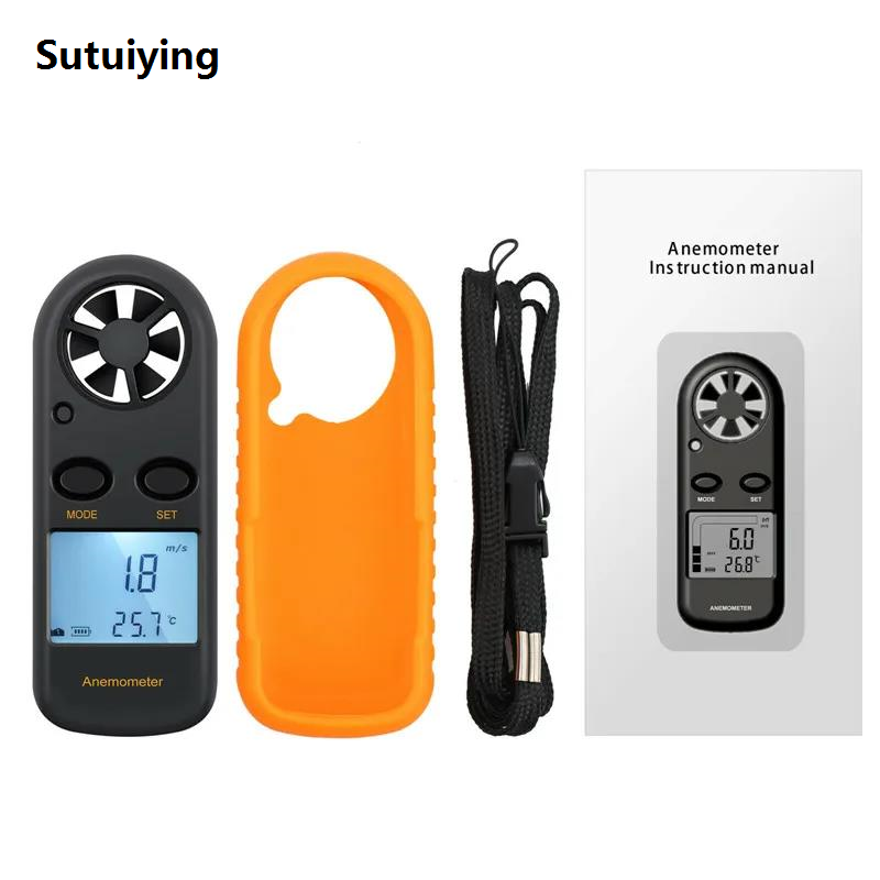 Sutuiying GM816 Digital Anemometer Wind Speed Gauge Mini Air Velocity ...