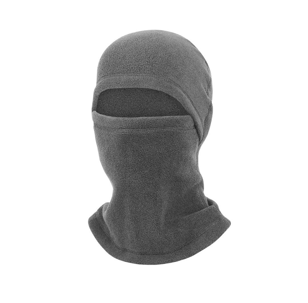 Velvet Fleece Inside Full Face Coverage Mask With Neck Warmer For Bike ...