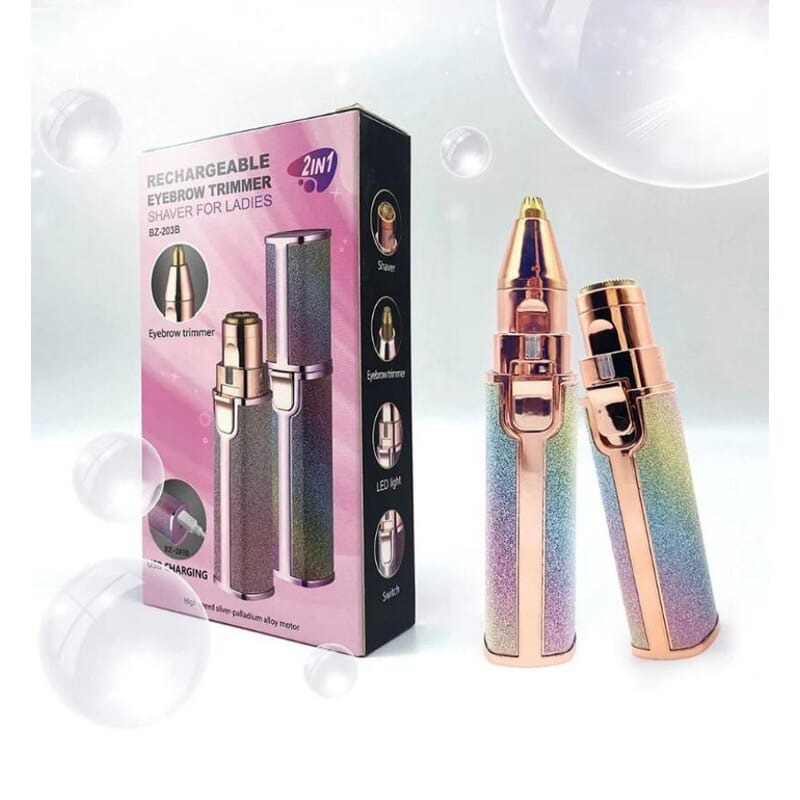 Rechargeable 2 in 1 Facial Epilator for Sensitive Skin, Portable ...