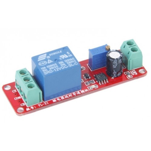 NE555 Timer Switch Adjustable Module Time delay relay Module DC 12V ...