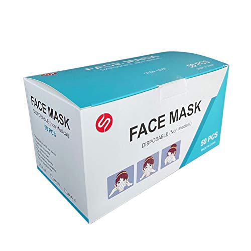 Disposable Procedural Mask (Pack of 50), Blue | Daraz.com.np