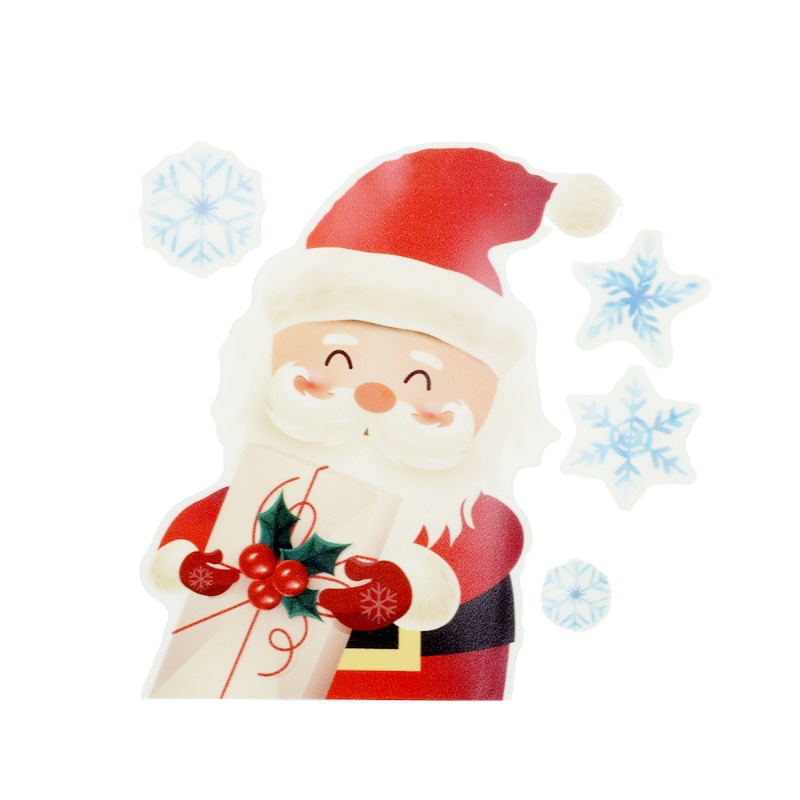 Creative Luminous Santa Claus Switch Sticker Christmas Home Decoration ...
