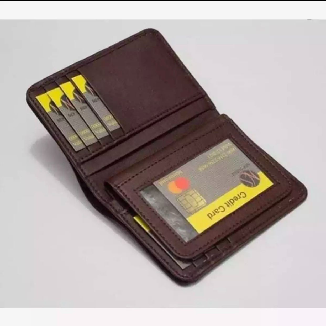 Brown PU Leather Casual Bi Fold Wallet For Men | Brown Solid Casual ...