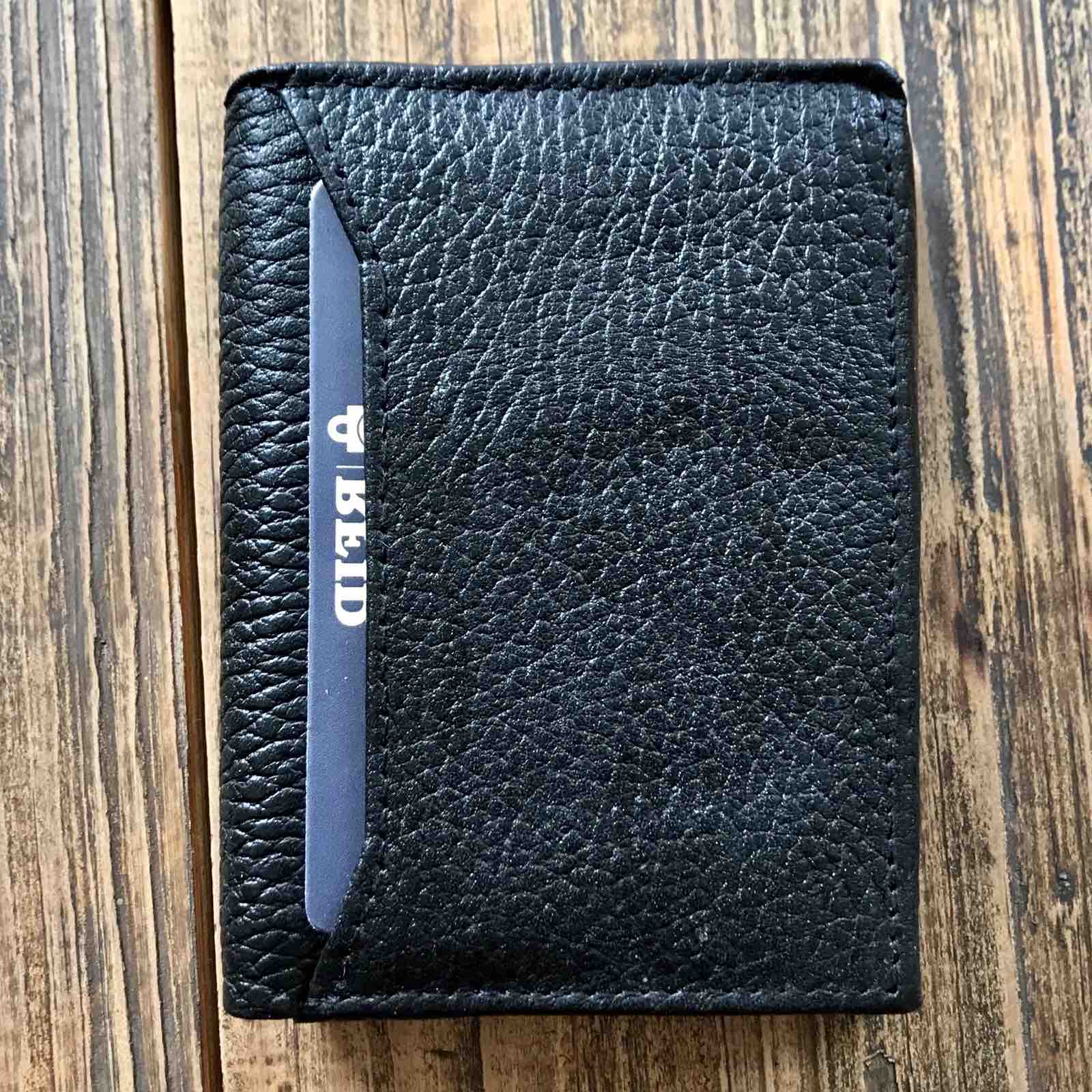 Genuine Leather ATM Card License Holder and Mini Money Small Wallets ...