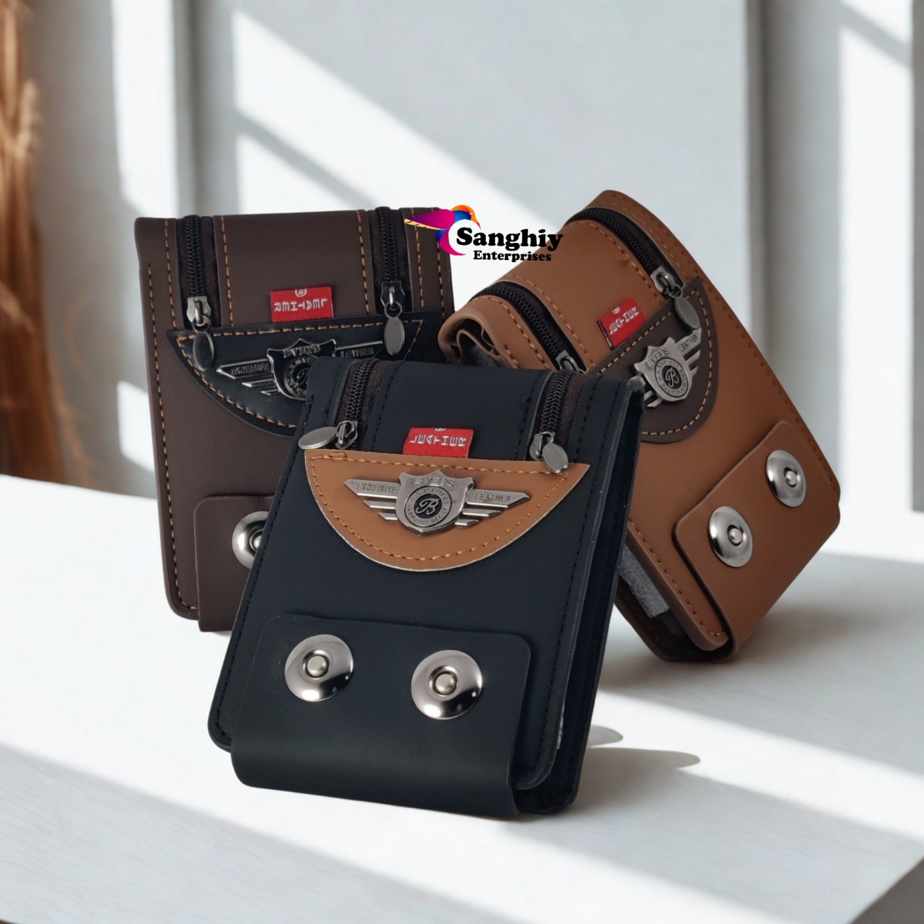 Bovis BI Fold doble botton Pu Leather Wallet For Men | Daraz.com.np
