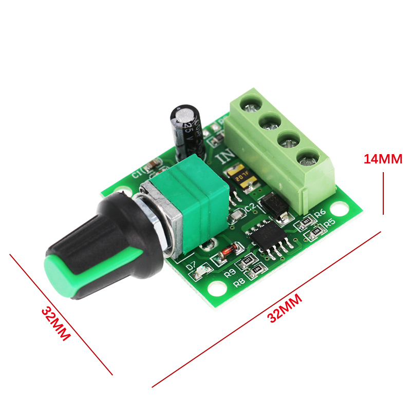 1.8V 3V 5V 6V 12V 2A PWM Dc Motor Speed Controller Variable Speed Regulator Governor Switch ...