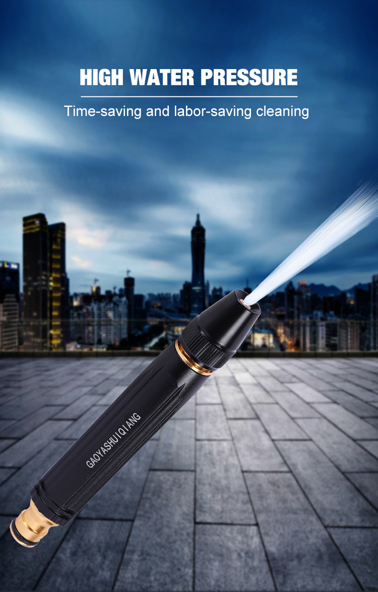 Spray Gun Adjustable Metal Nozzle Garden Hose Sprinkler System Pressure ...