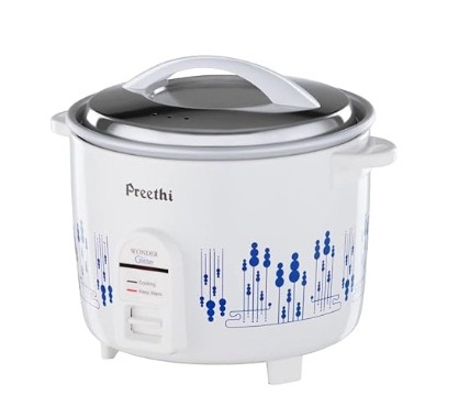 Preethi RC325 Glitter Electric Cooker, 1.8 Liters with Double Pan ...