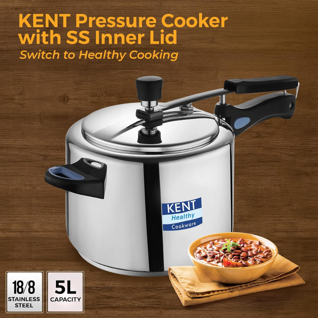 Kent 5 Liter SS Inner Lid Pressure Cooker | Daraz.com.np
