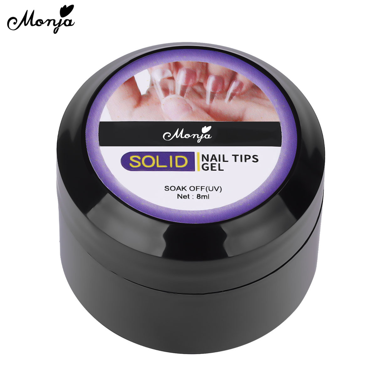 Monja 8 ml Transparent Nail Art Multi-Use Gel Decoration Solid Adhesive ...