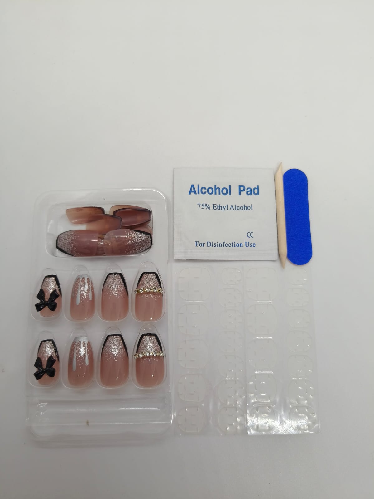24 Pieces Press On Nails With Mini Manicure Set (Best Fake Nails For ...