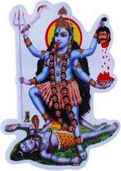 Goddess Kali Maa Sticker Wall, Door Car, Bike Decor for Spiritual ...