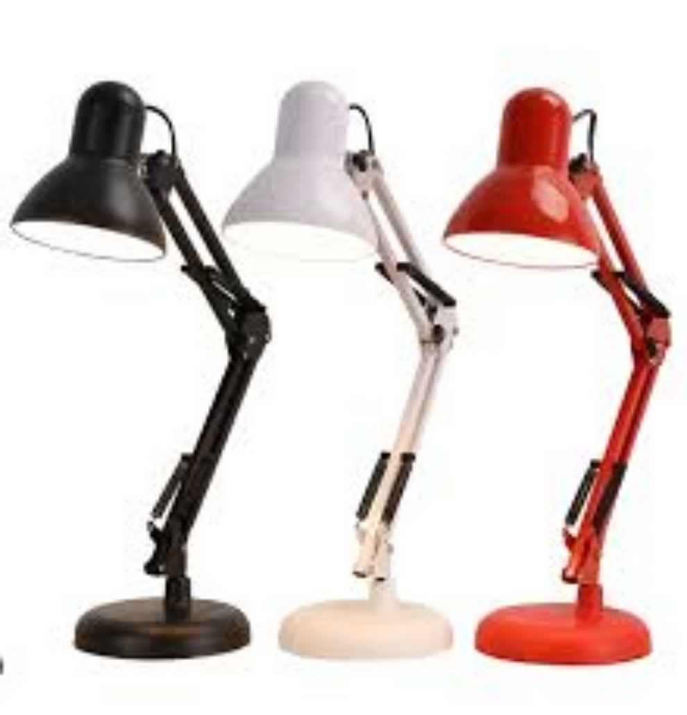 Adjustable, Flexible Metal Electric Table Lamp - Reading / Study Table ...