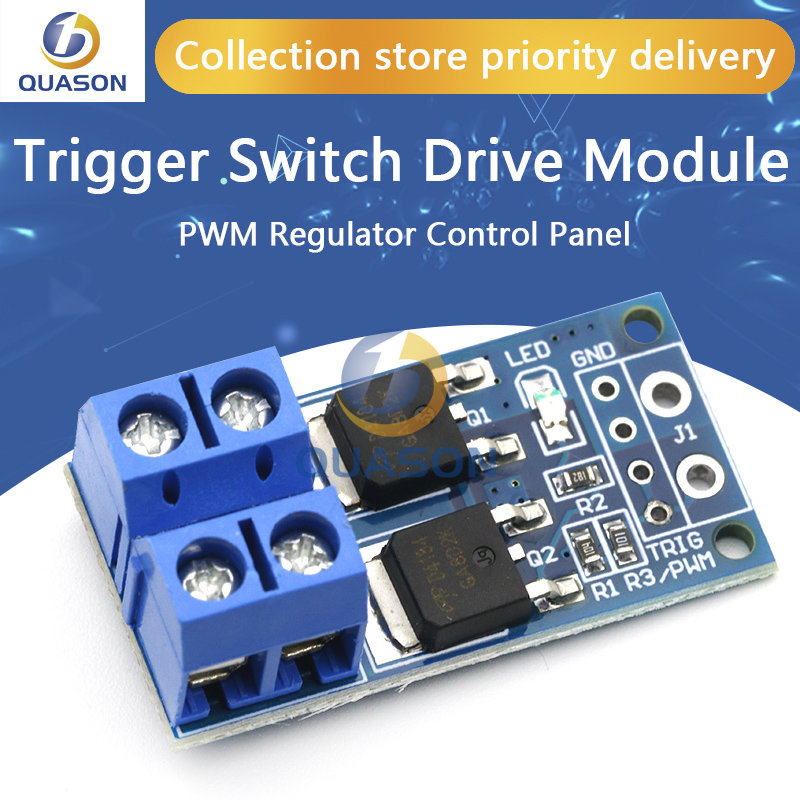 15A 400W MOS FET Trigger Switch Drive Module PWM Regulator Control ...