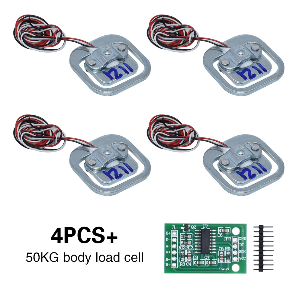 50kg Human Scale Load Cell Weight Sensors+HX711 AD Module Body Load ...