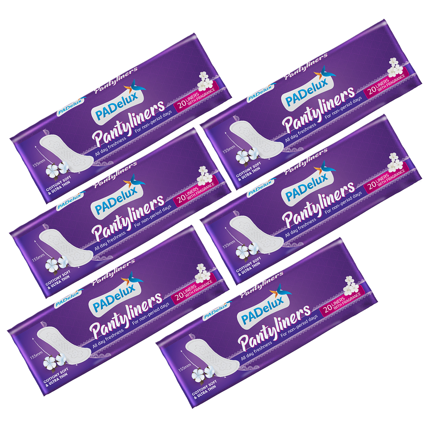 Padelux Panty Liners 20 pcs (Pack of 6) | Daraz.com.np