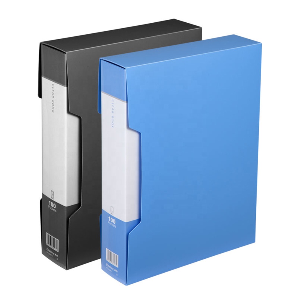 Comix A4 100 Pockets Display Folders Presentation Book -TNF100AK ...